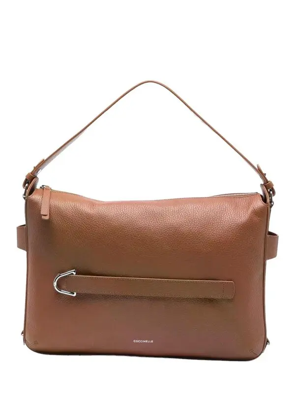 COCCINELLE Grainy Leather Shoulder Bag - Brown