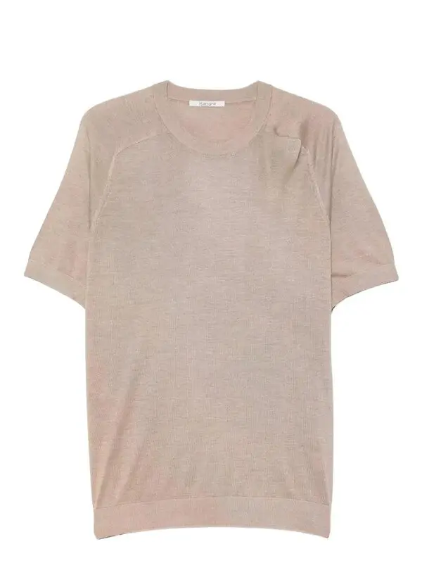 KANGRA Raglan Sleeve T-shirt - Neutrals