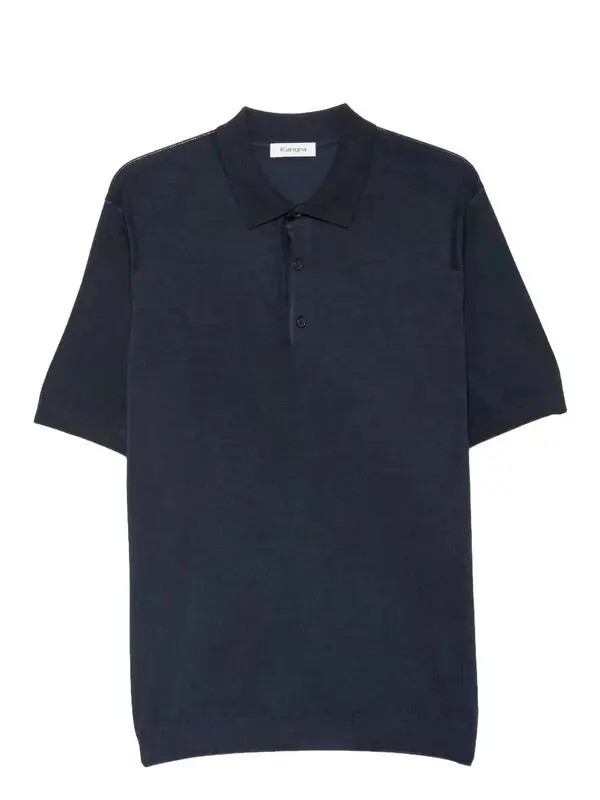 KANGRA Short-sleeved Polo Shirt - Blue