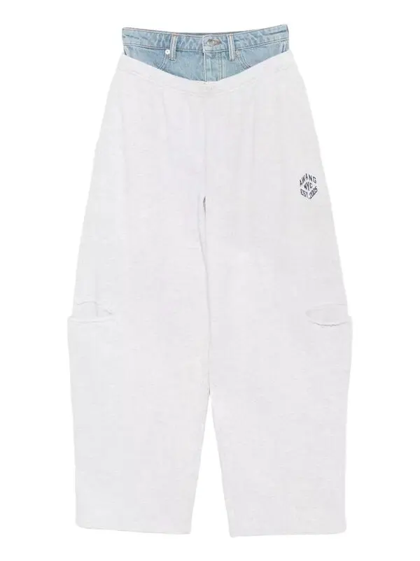 Alexander Wang Layered Waistband Track Pants - Grey