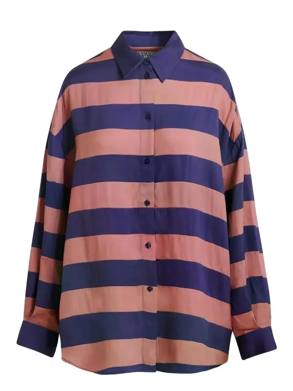 Essentiel Antwerp Striped Button-down Shirt - Blue