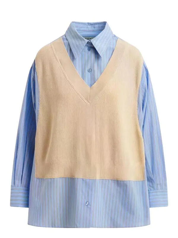 Essentiel Antwerp Striped-pattern Shirt - Blue