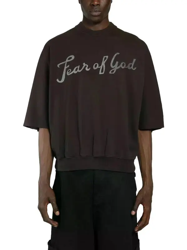 Fear Of God 43 Cut-sleeve Sweatshirt - Brown