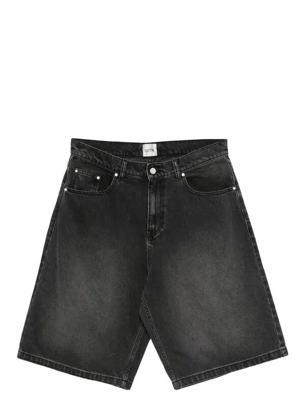 ARTE ANTWERP Faded-effect Five-pocket Shorts - Grey