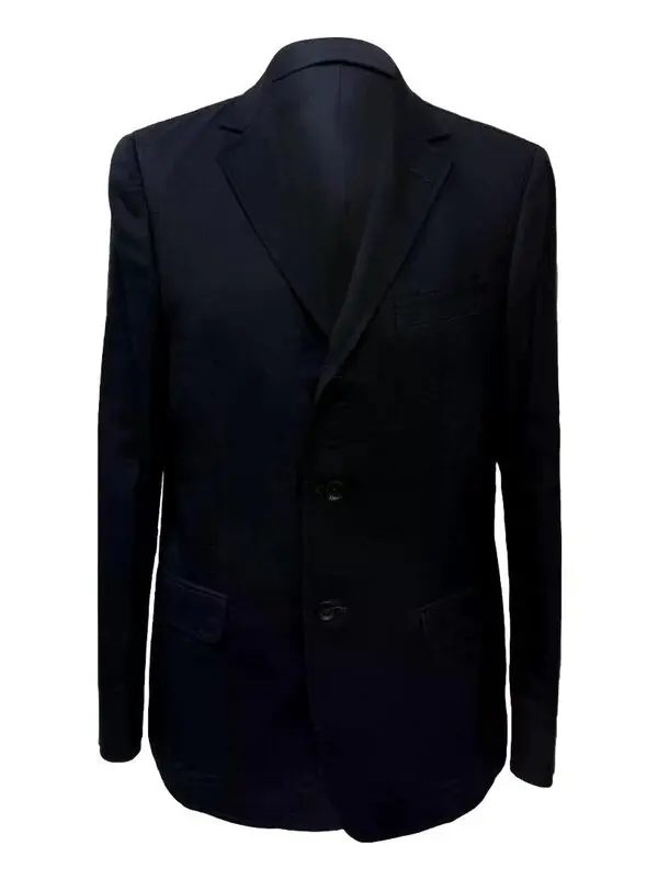 Ermenegildo Zegna Single-breasted Stitch-detailed Blazer - Blue