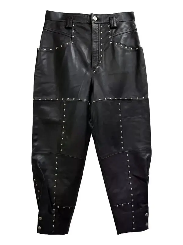 ISABEL MARANT VINTAGE Viamao Studded Trousers - Black
