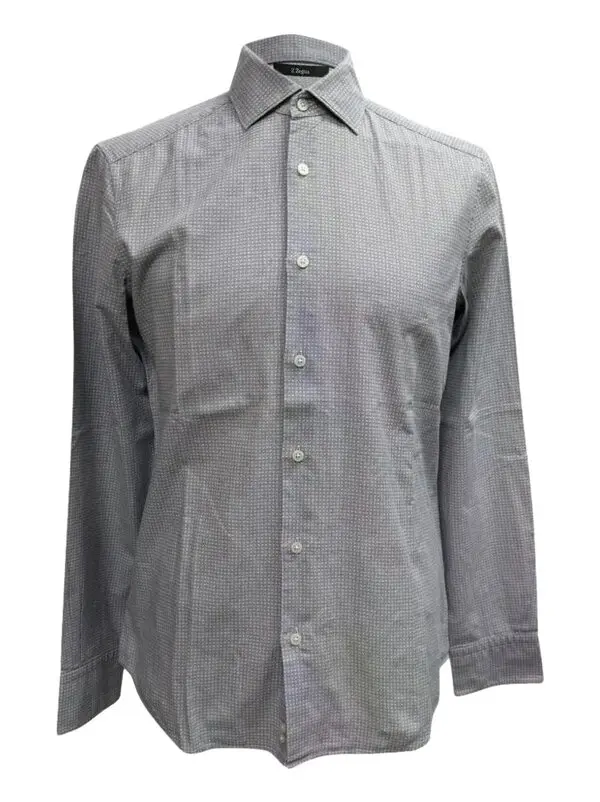 Ermenegildo Zegna Printed Button-down Shirt - Grey