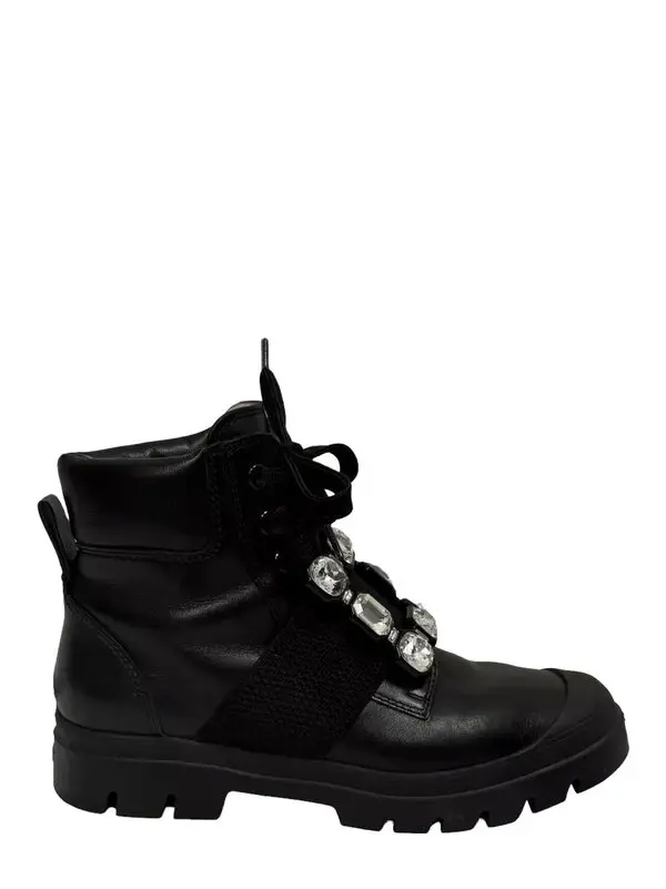 ROGER VIVIER Walky Viv' Crystal-embellished Ankle Boots - Black