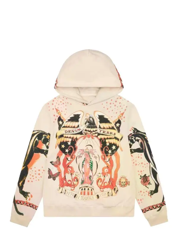 DENIM TEARS Tattoo Graphic Hoodie - Neutrals