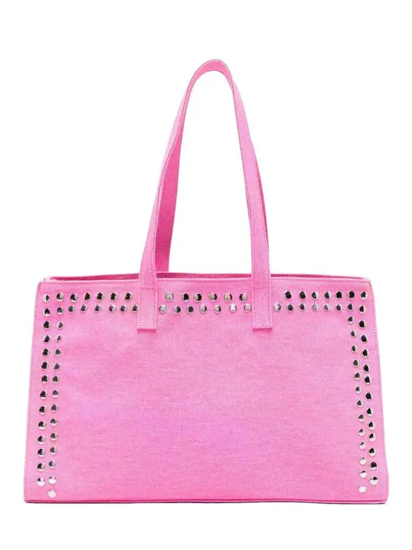 Gimaguas Stud-embellished Tote Bag - Pink