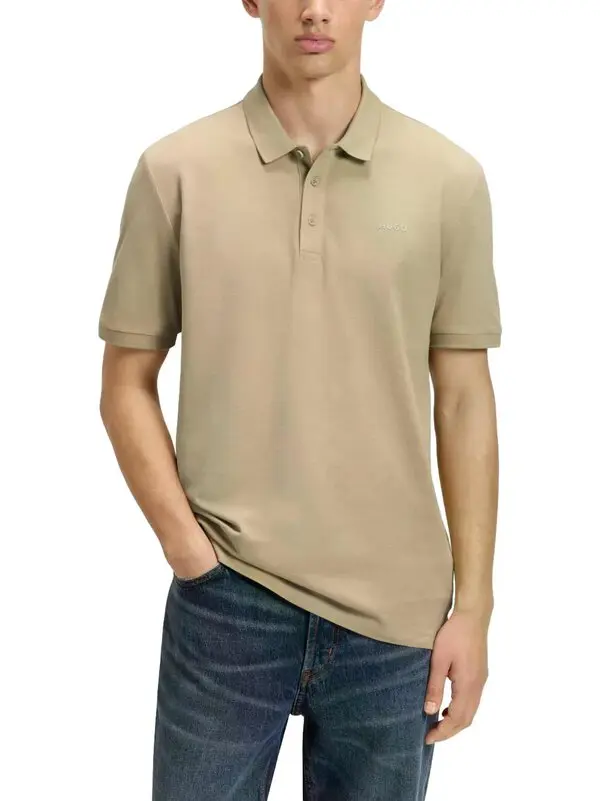 Hugo Cotton Polo Shirt - Neutrals