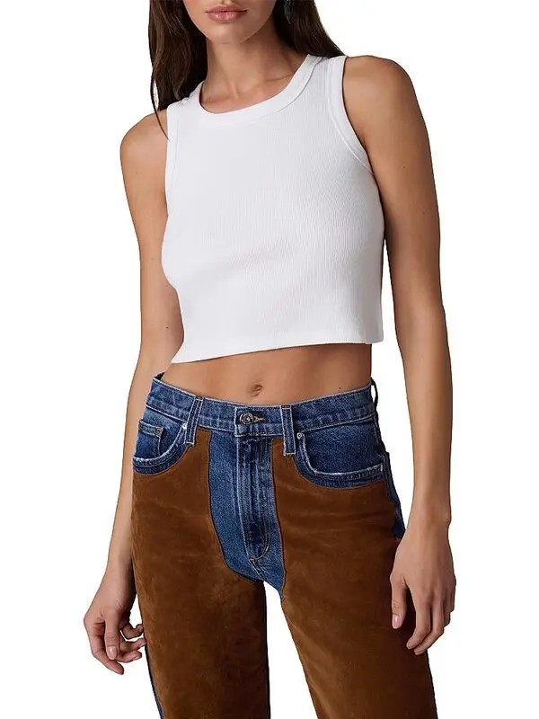 Joe's Jeans The Ranch Ribbed Tank Top - White