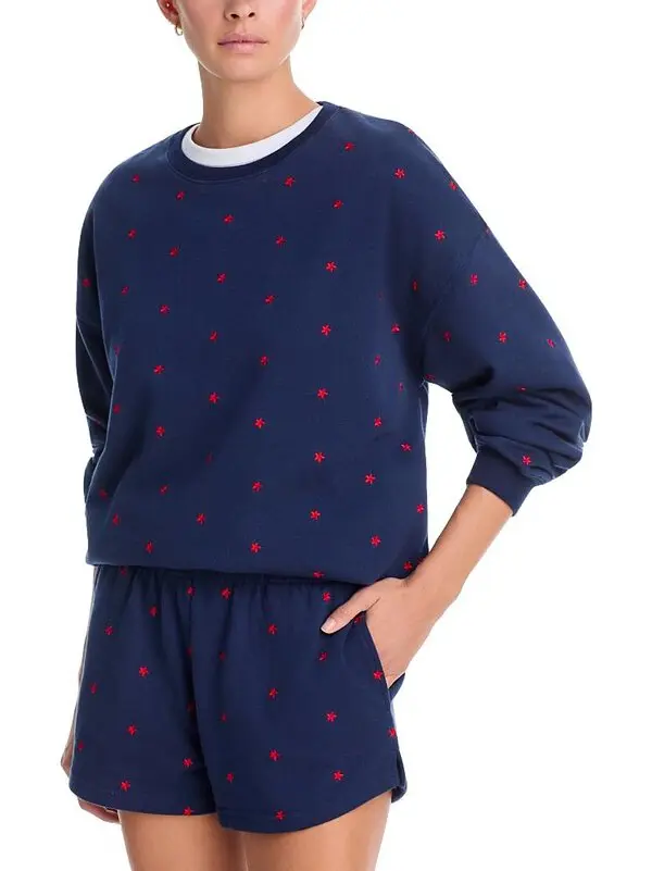 Beach Riot Devyn Oversized Star Sweatshirt - Star Spangled Seas