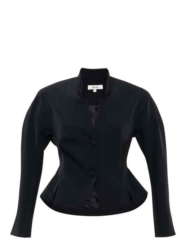 SÉLONE Elen Sculpt Blazer - Black