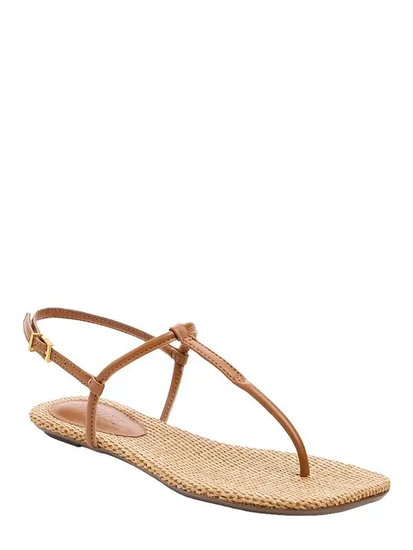 Schutz Elsha T-strap Sandals - Burnt Honey