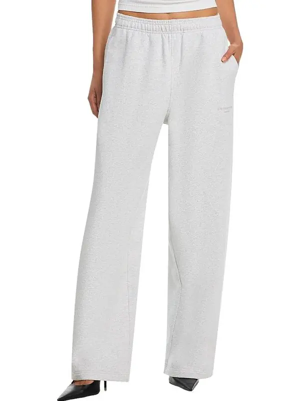 Alexander Wang Mid Rise Relaxed Sweatpants - Light Heather