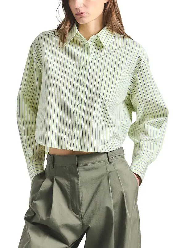 Derek Lam 10 Crosby Evelina Shirt - Shadow Lim
