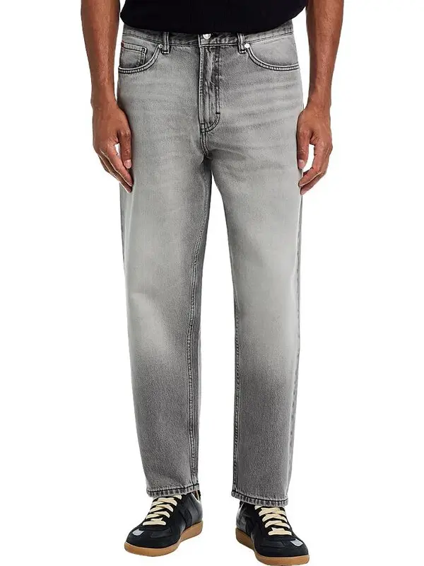 Hugo 838 Relaxed Tapered Fit Jeans - Silver
