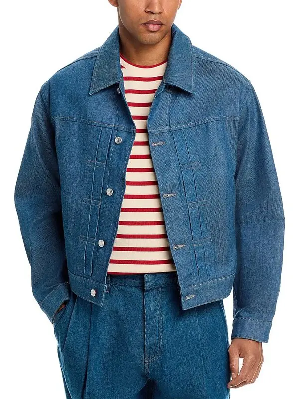 Hugo Regular Fit Denim Jacket - Dark Blue