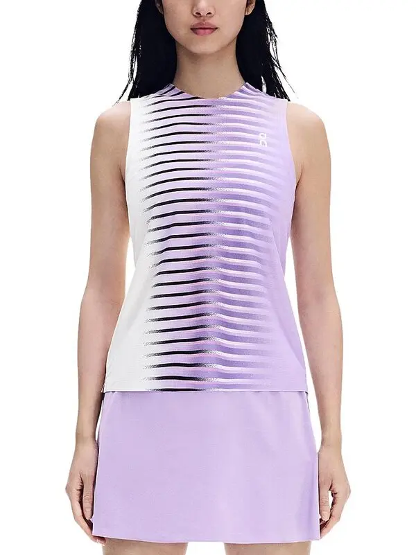 On Court Tank Edge Top - Bloom White