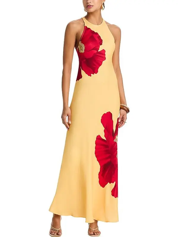 Farm Rio Poppy Flowers Maxi Dress - Poppy Flow