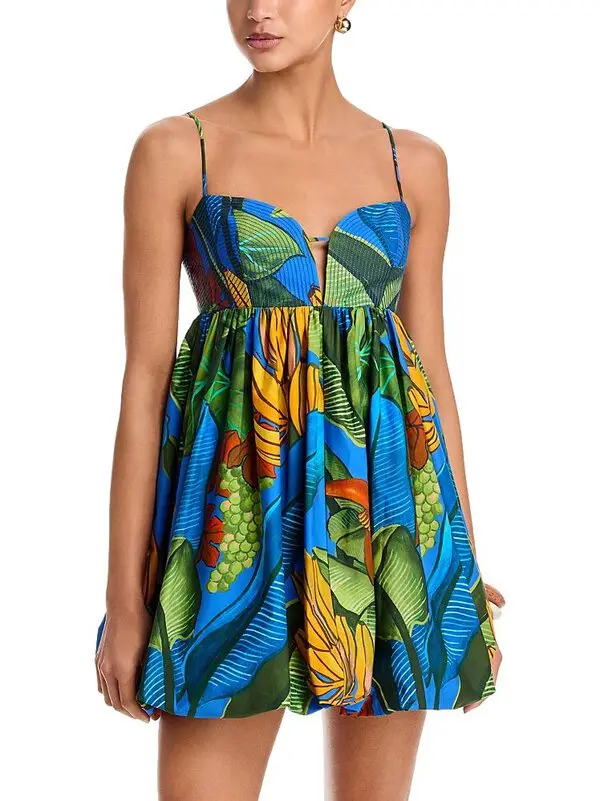 Farm Rio Mini Dress - Banana Grapes