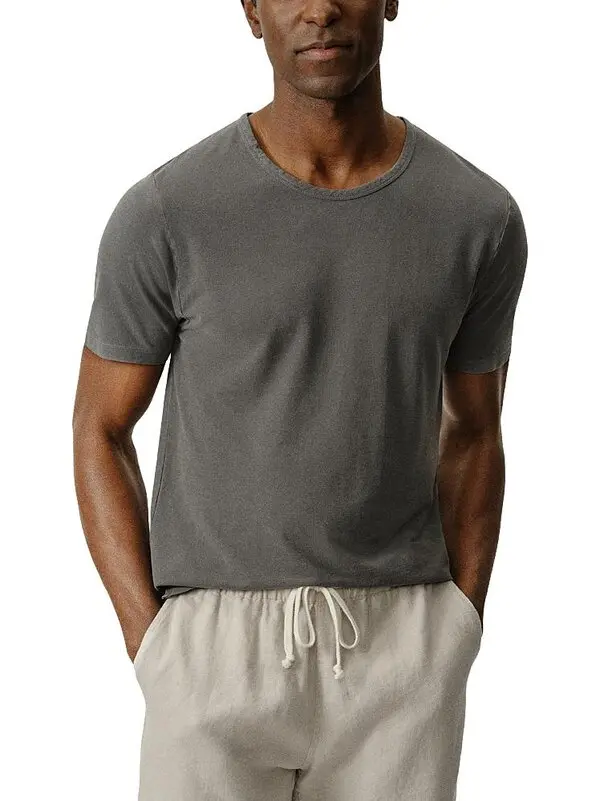 ALEX CRANE Crepe Crewneck T-shirt - Slate