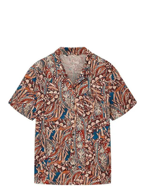 John Varvatos Firenze Camp Shirt - Rustico