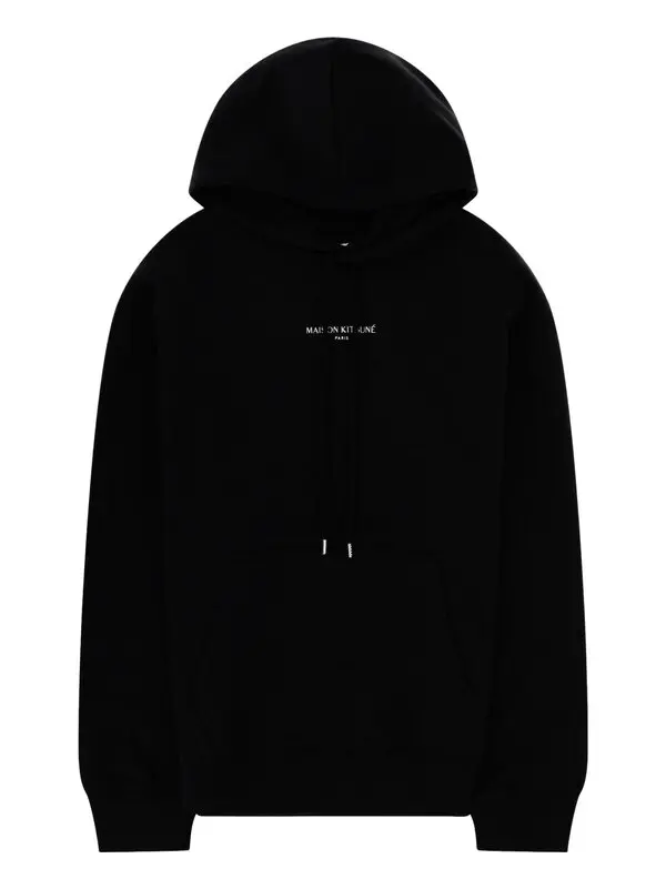 Maison Kitsuné Logo Hoodie - Black