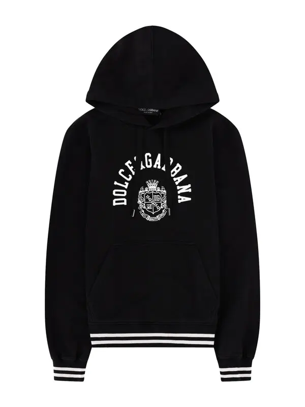 Dolce & Gabbana Felpa Con Logo - Black