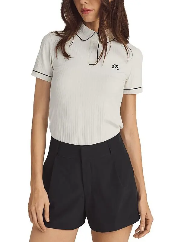MALBON Anna Polo Shirt - Ivory