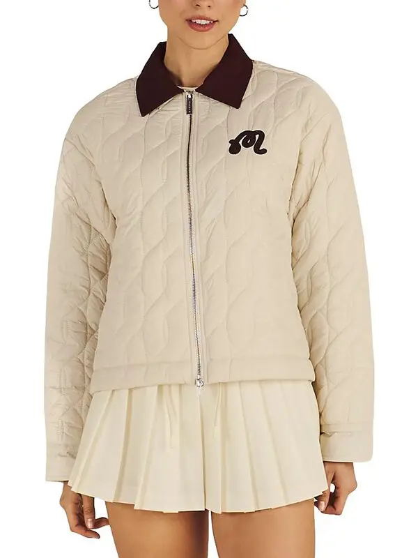 MALBON Luisa Quilted Jacket - Cream