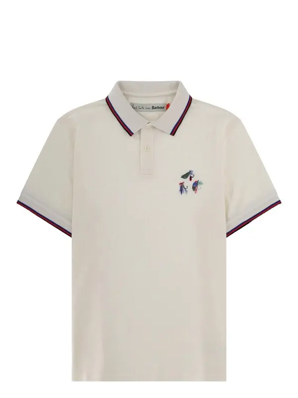 PAUL SMITH LOVES BARBOUR Polo - White