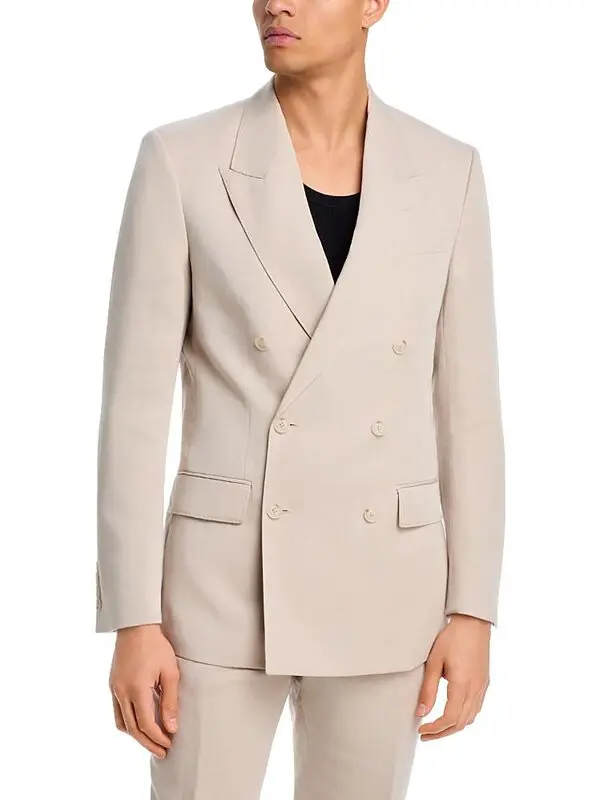 BOSS Regular Fit Double Breasted Sport Coat - Open Grey
