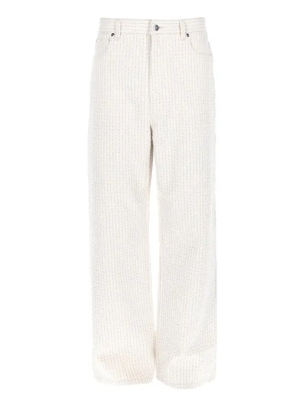 Fendi Relaxed Fit Jeans - White