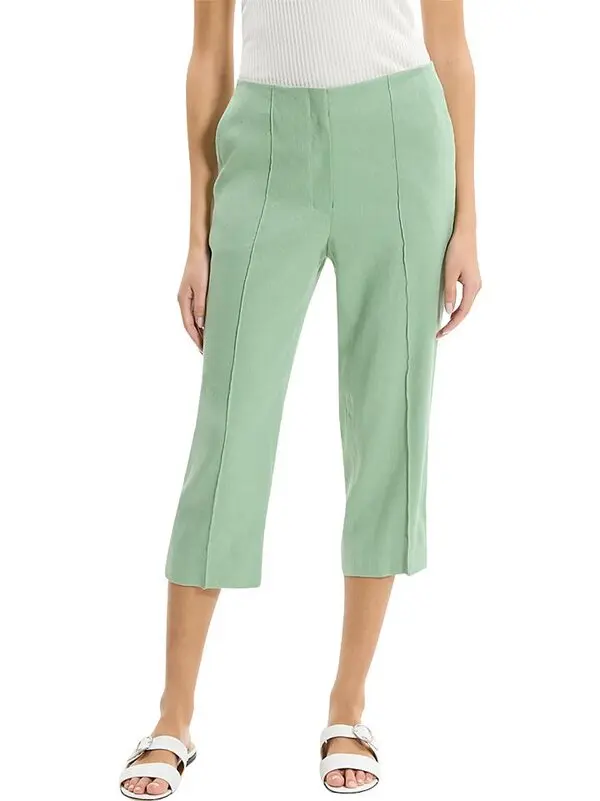 Theory Slit Capri Pants - Delicate Green