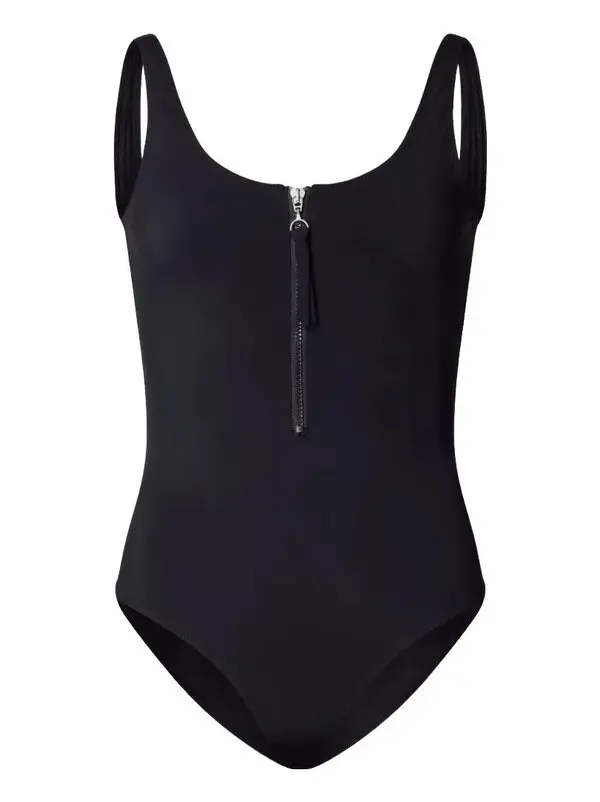 Loulou De Saison Zip-fastening One Piece Swimsuit - Black
