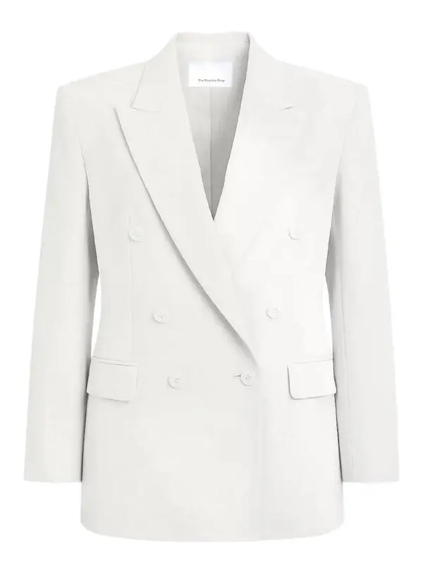 THE FRANKIE SHOP Double-breasted Blazer - White
