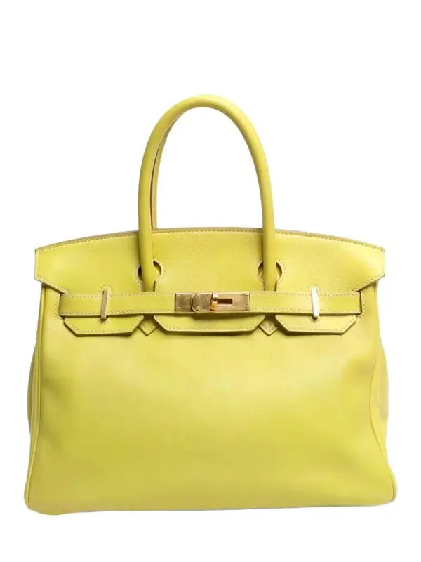 Hermès 2011 30 Birkin Leather Tote - Yellow