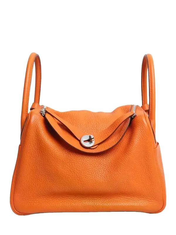 Hermès 2011 Lindy Leather Shoulder Bag - Orange