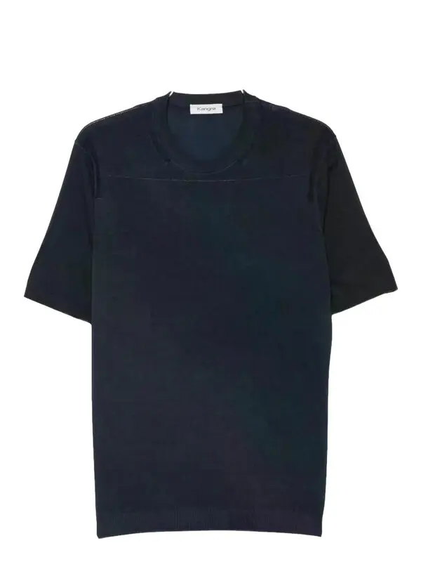 KANGRA Crew-neck Short-sleeve T-shirt - Blue