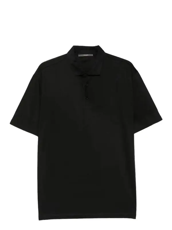 KANGRA Short-sleeve Polo Shirt - Black