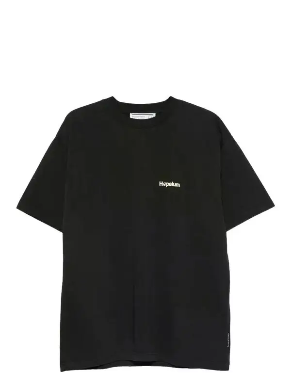 HOPEIUM Heart-print Logo-print T-shirt - Black