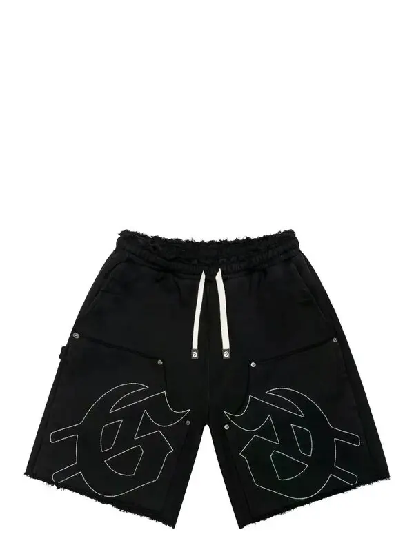 GODSPEED Distressed Carpenter Shorts - Black