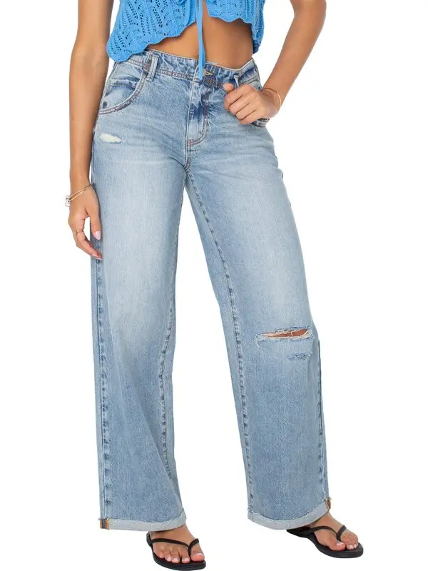 Roxy Jetty Denim Pant - Surf Fin Denim Wash