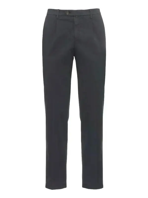 BRIGLIA 1949 Pleated Slim-fit Trousers - Grey