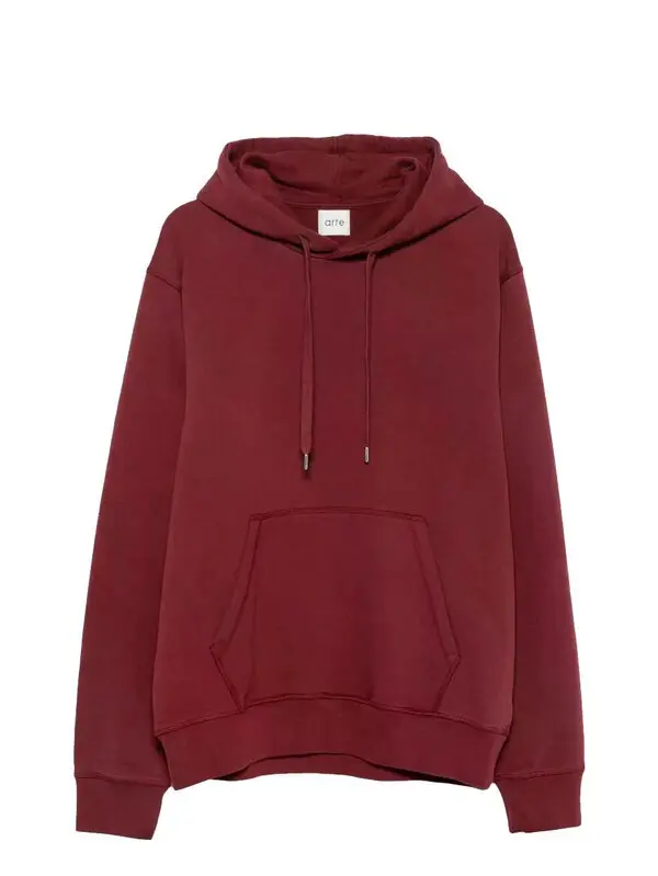 ARTE ANTWERP Graphic-print Drawstring Hoodie - Red