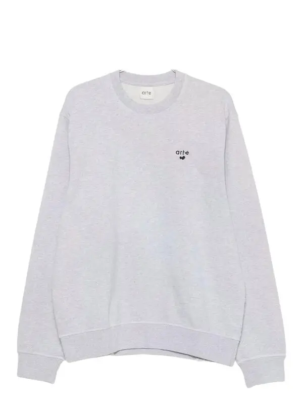 ARTE ANTWERP Logo-embroidered Sweater - Grey