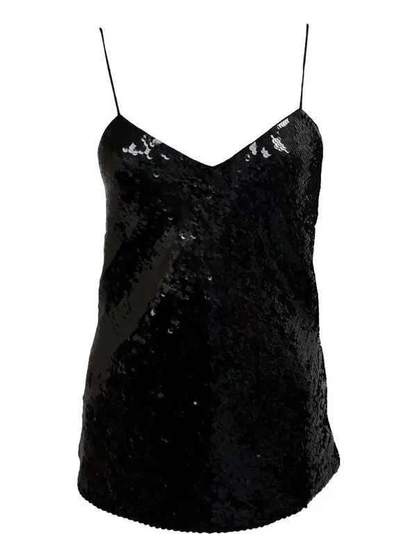 IRO PARIS Erna Sequined Camisole Top - Black