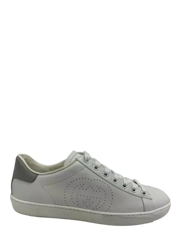 Gucci Late 2010s Interlocking G Ace Sneakers - White
